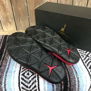 Jordan | Shoes | Nike Jordan Hydro 7 V2 Slide Sandals Gym Red Black ...
